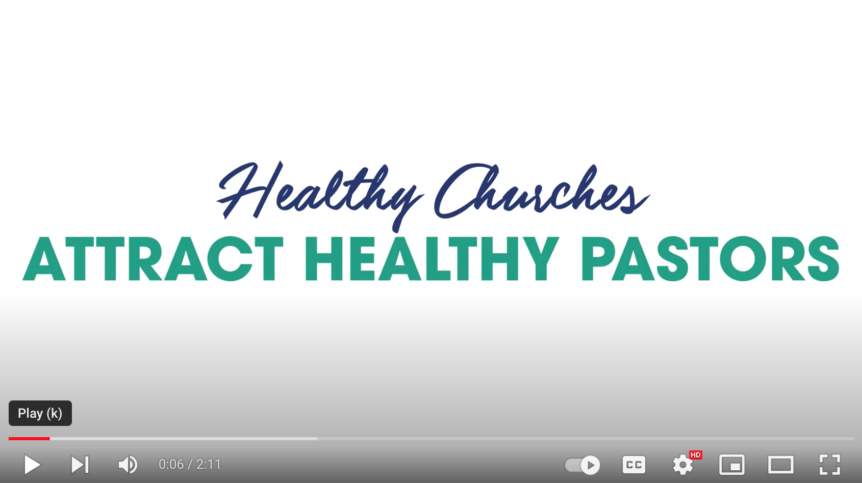 Healthy Churches Attract Healthy Pastors - Venture Church Network